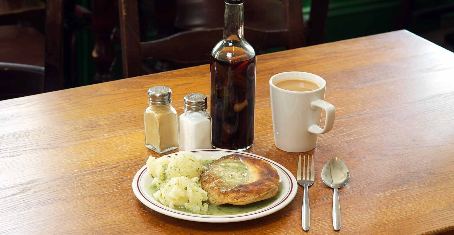 About London's most traditional dish of pie mash and liquor